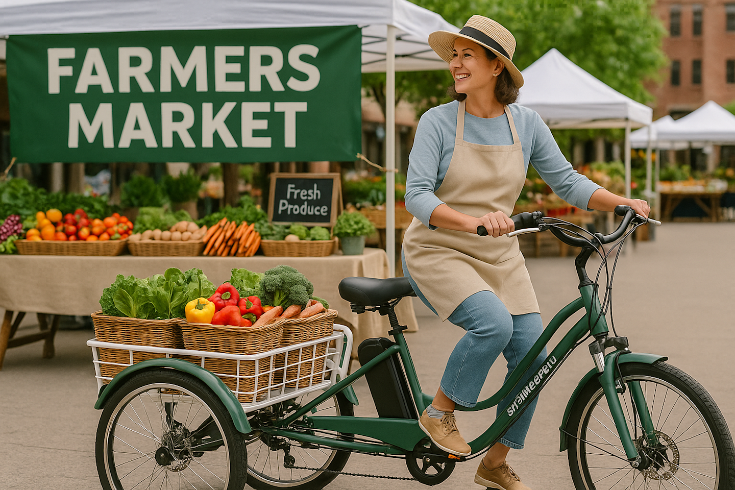 Electric Tricycles for Farmers Markets: A Sustainable Shopping Solution