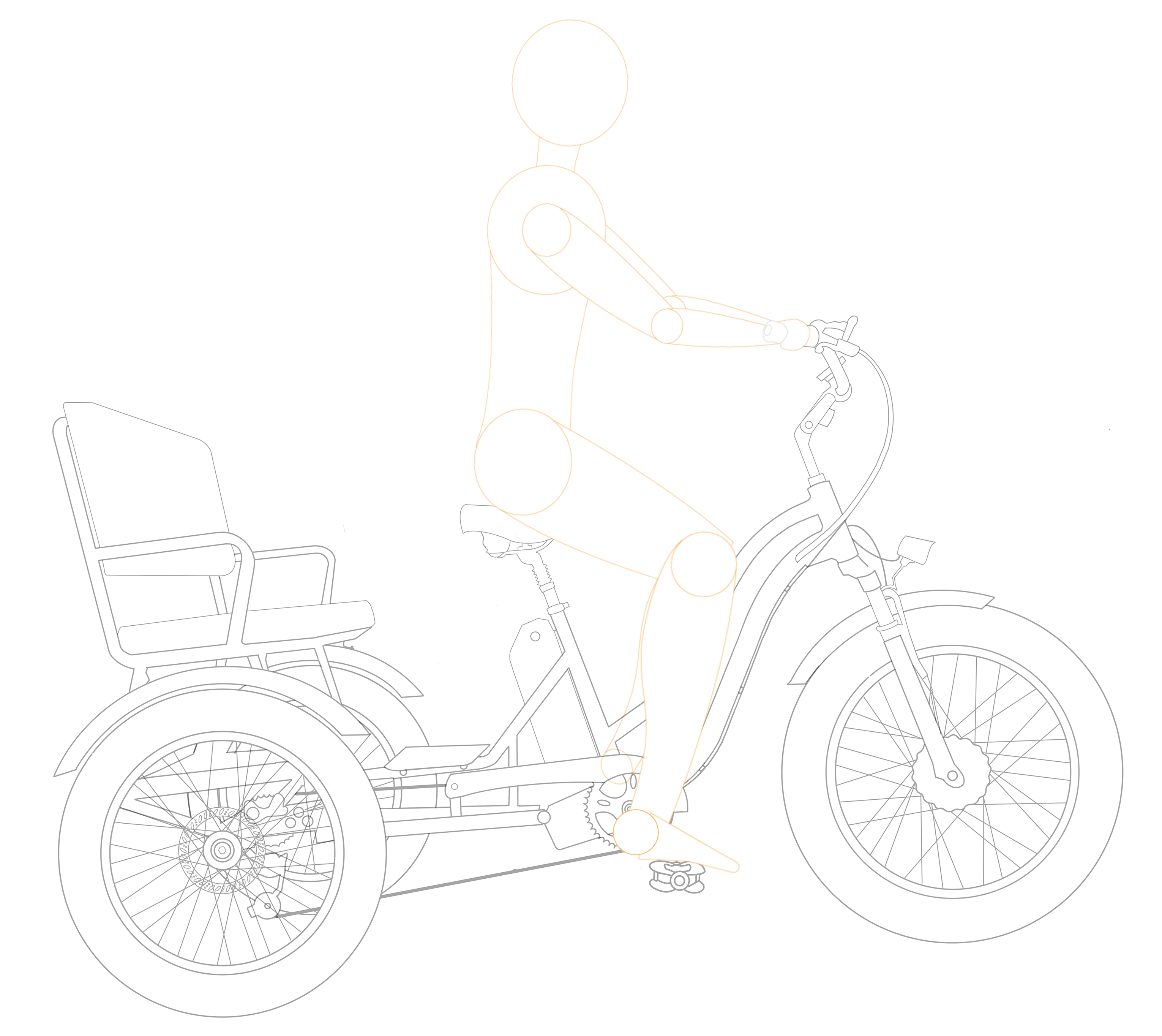 Sixthreezero EVRYjourney Electric Bike Rickshaw| ETrike With Passenger Seat