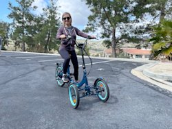 The Revolutionary Reverse E Trike with Two Front Wheels!