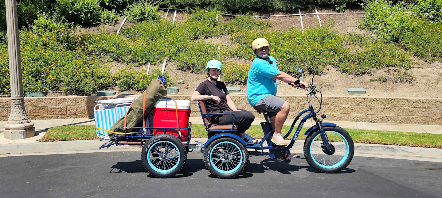 Sixthreezero EVRYjourney Electric Bike Rickshaw| ETrike With Passenger Seat