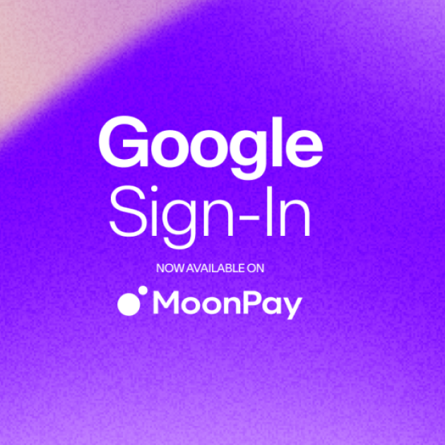 MoonPay users can now sign in using Google - MoonPay