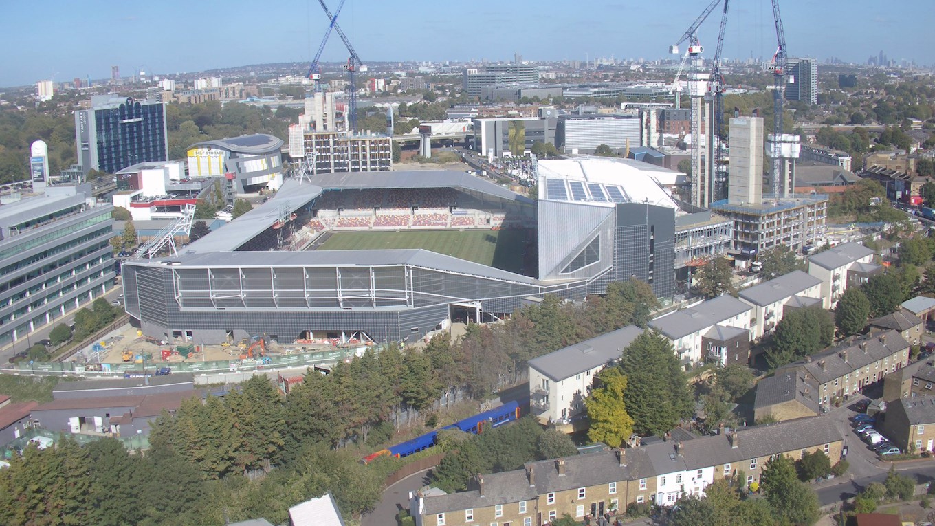 Watch: Brentford Community Stadium: 18 months since groundbreaking ...