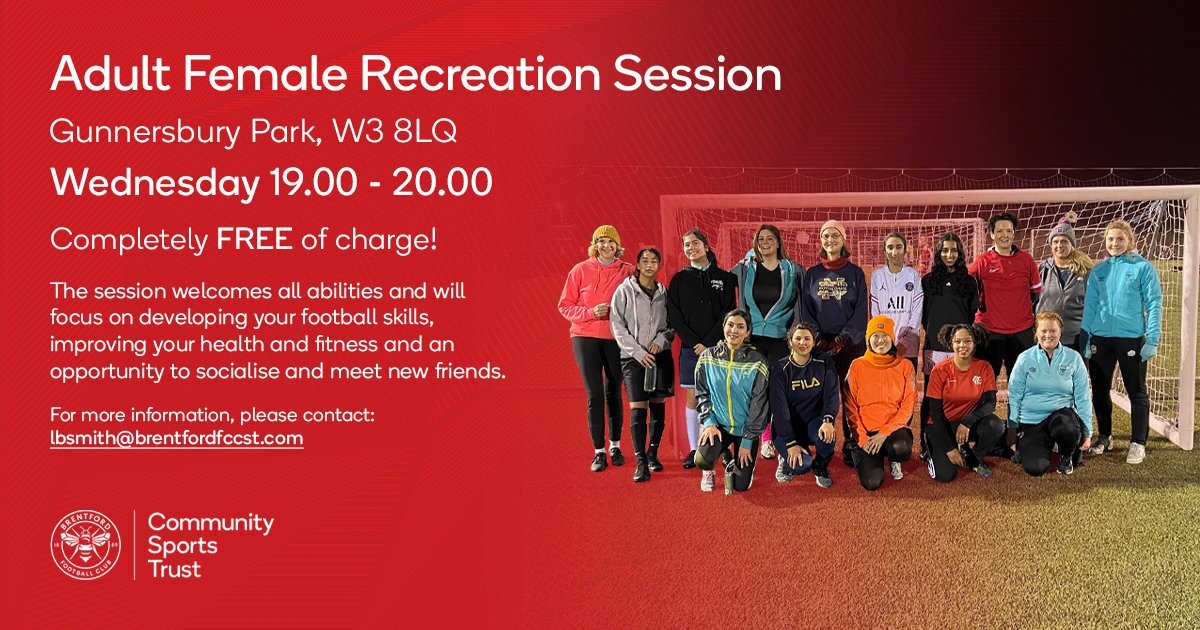 Free recreational football sessions for women underway | Brentford FC