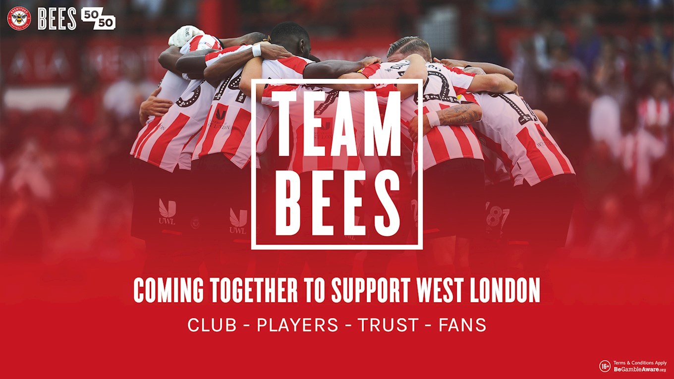 Play the Bees 50/50 to support our Coronavirus effort | Brentford FC