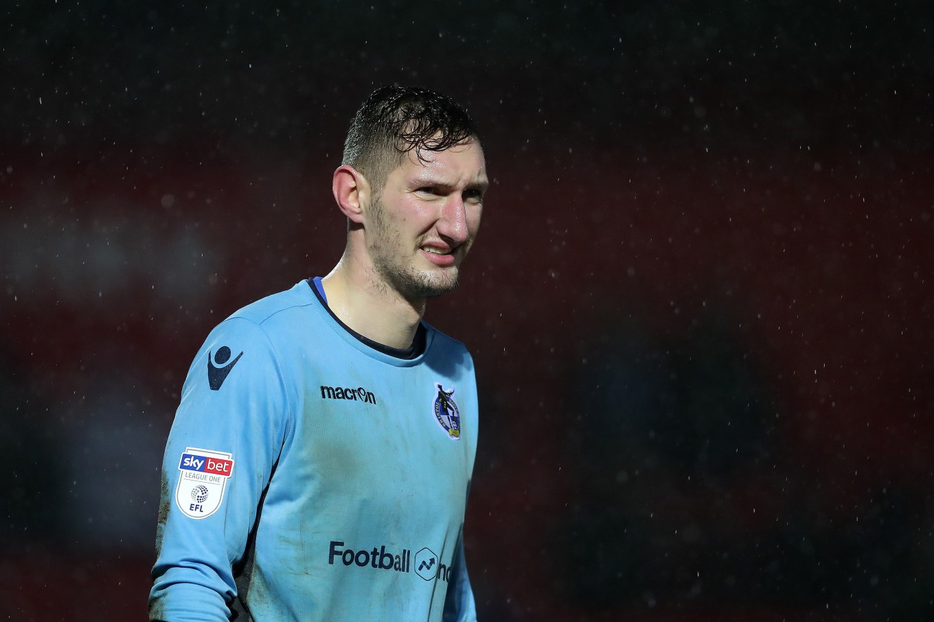 Jack Bonham in action for Bristol Rovers on Tuesday night | Brentford FC