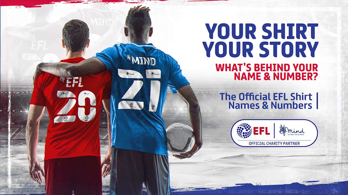 EFL AND MIND REVEAL NEW NAMES AND NUMBERS DESIGN | Brentford FC