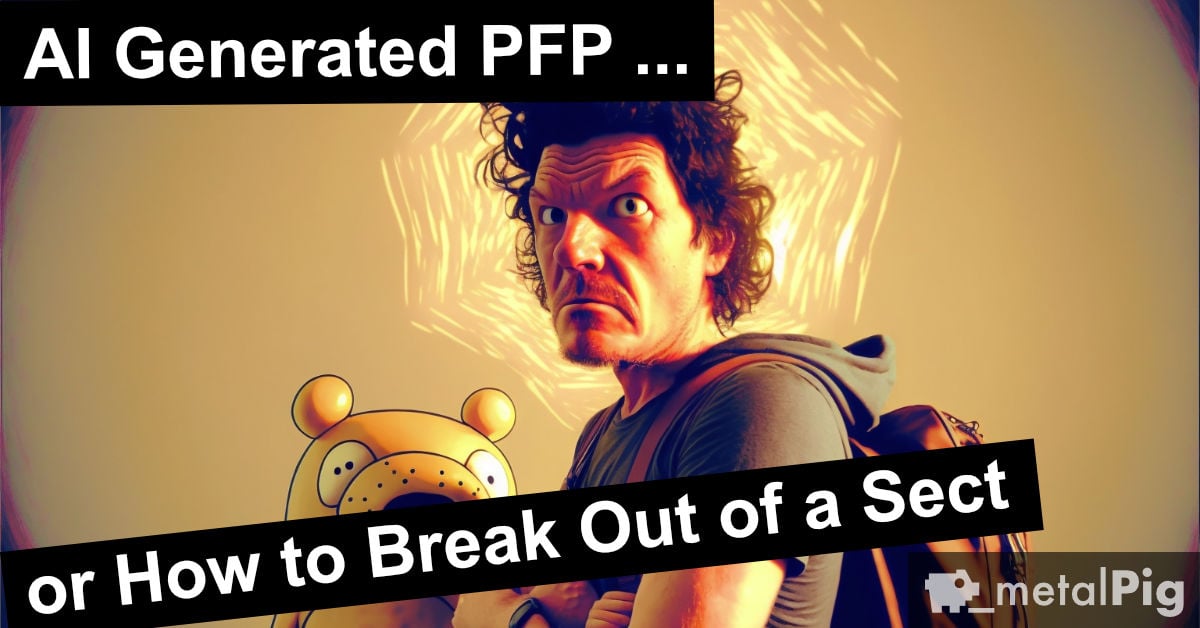 AI Generated PFP or How to Break Out of a Sect | MetalPig.io