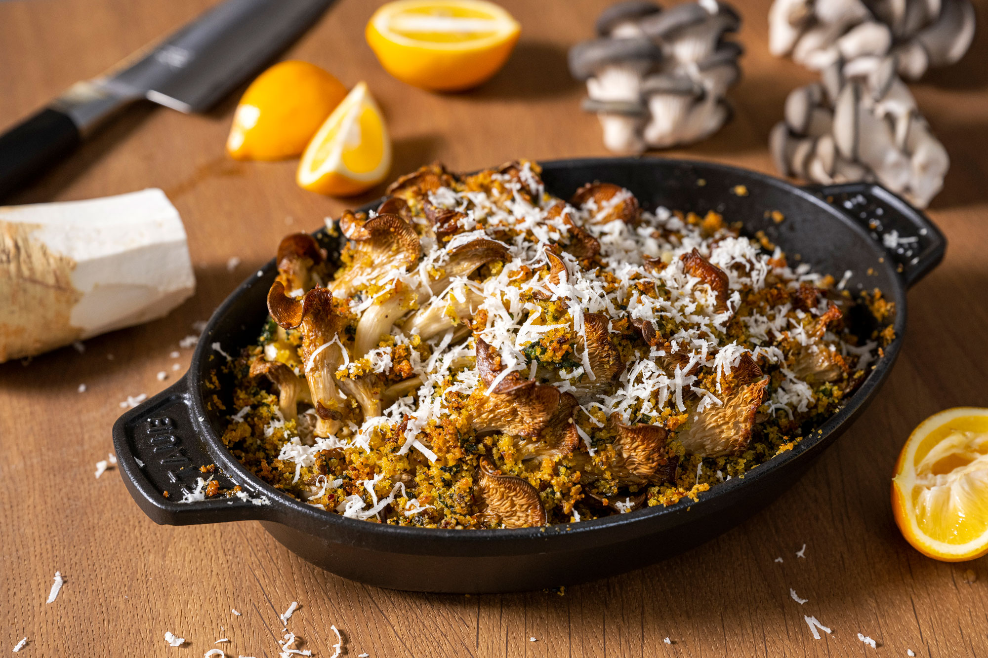 Oyster Mushrooms Rockefeller | Eleven Madison Home