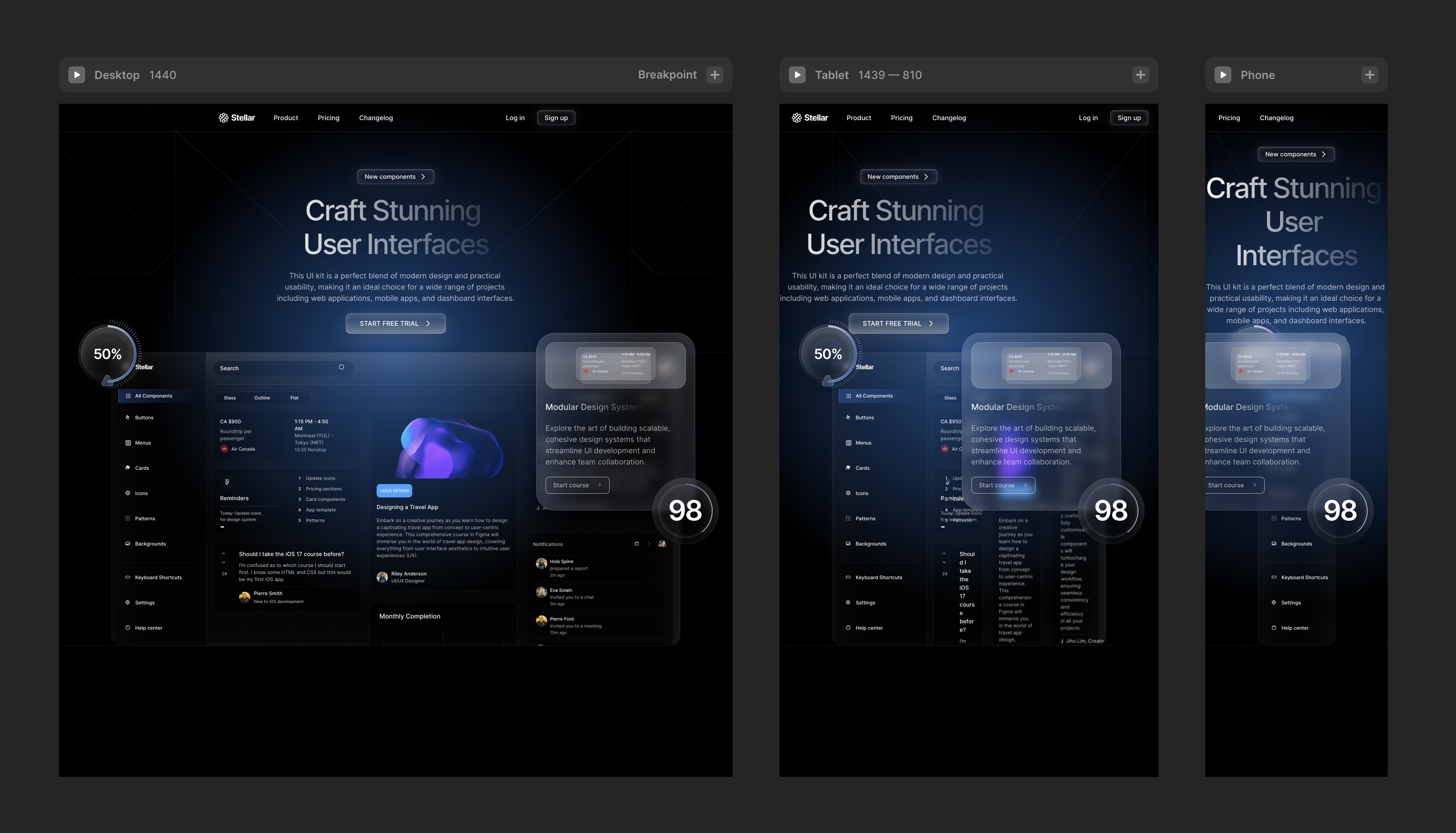 Responsive Layout With Breakpoints And Min Max Master No Code Web Design With Framer Designcode
