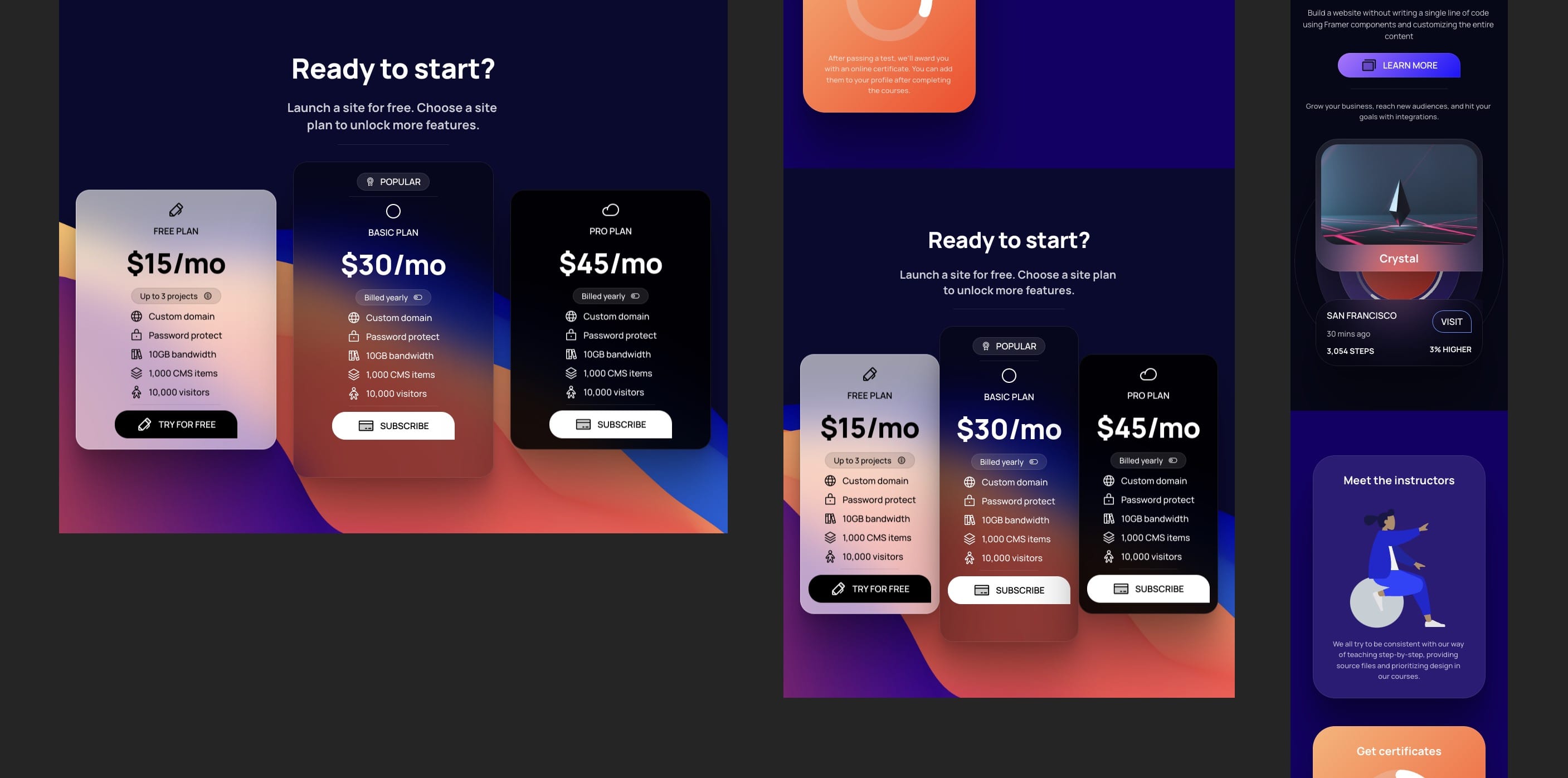 Overlay And Forms Build A 3d Site Without Code With Framer Designcode
