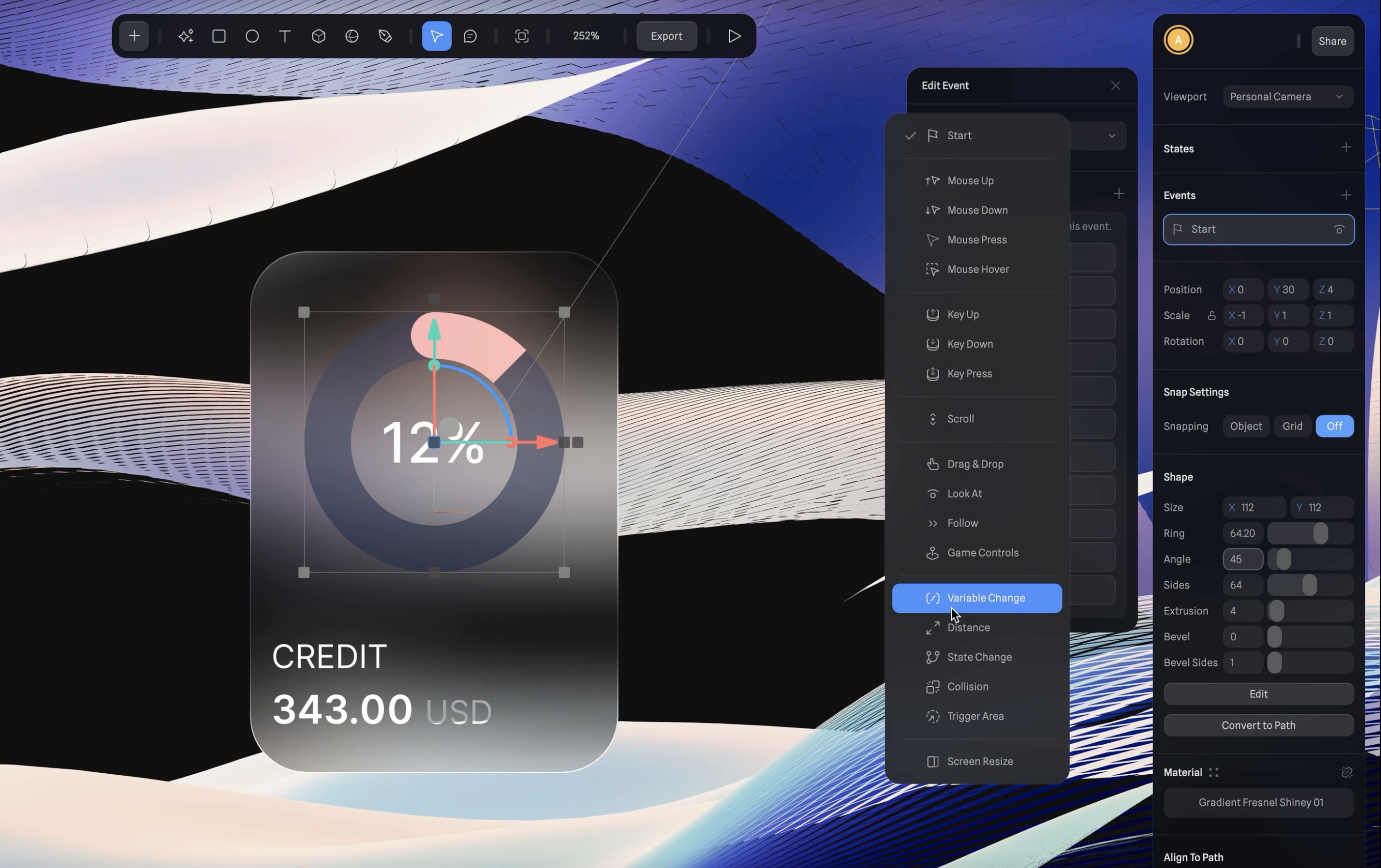 UI Charts and Variables - 3D UI Interactive Web Design with Spline ... UI Charts and Variables - 3D UI Interactive Web Design with Spline ...