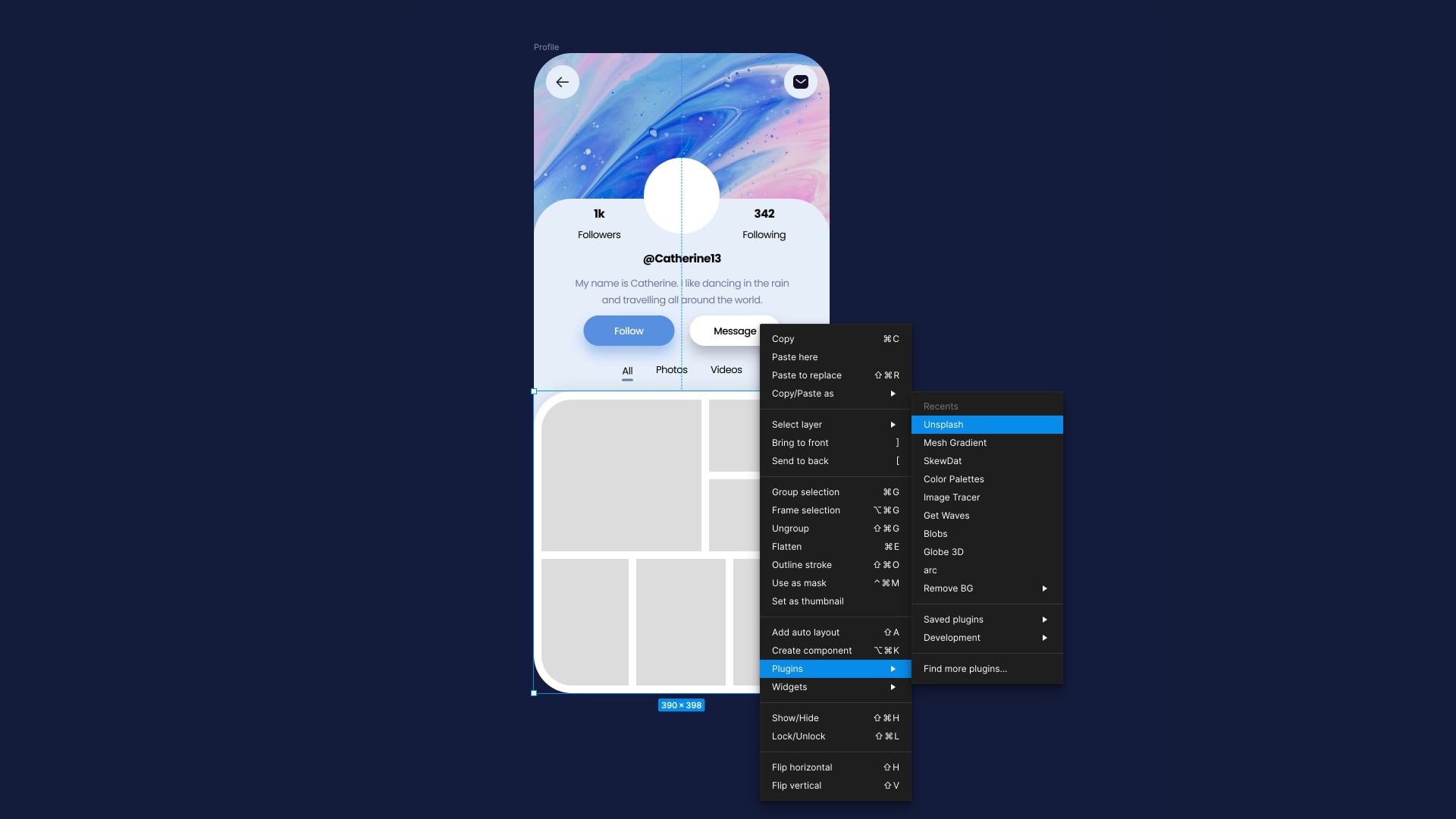 Unsplash Stock Photos - Figma Handbook - Design+Code