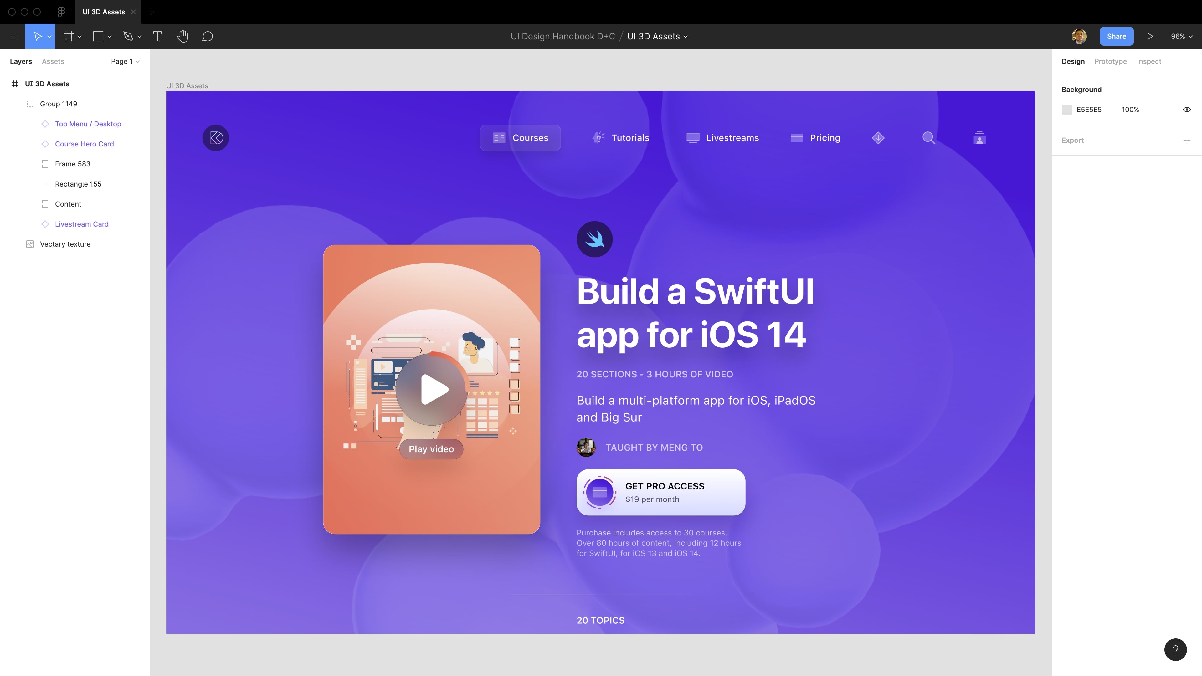 UI 3D Assets - UI Design Handbook - Design+Code