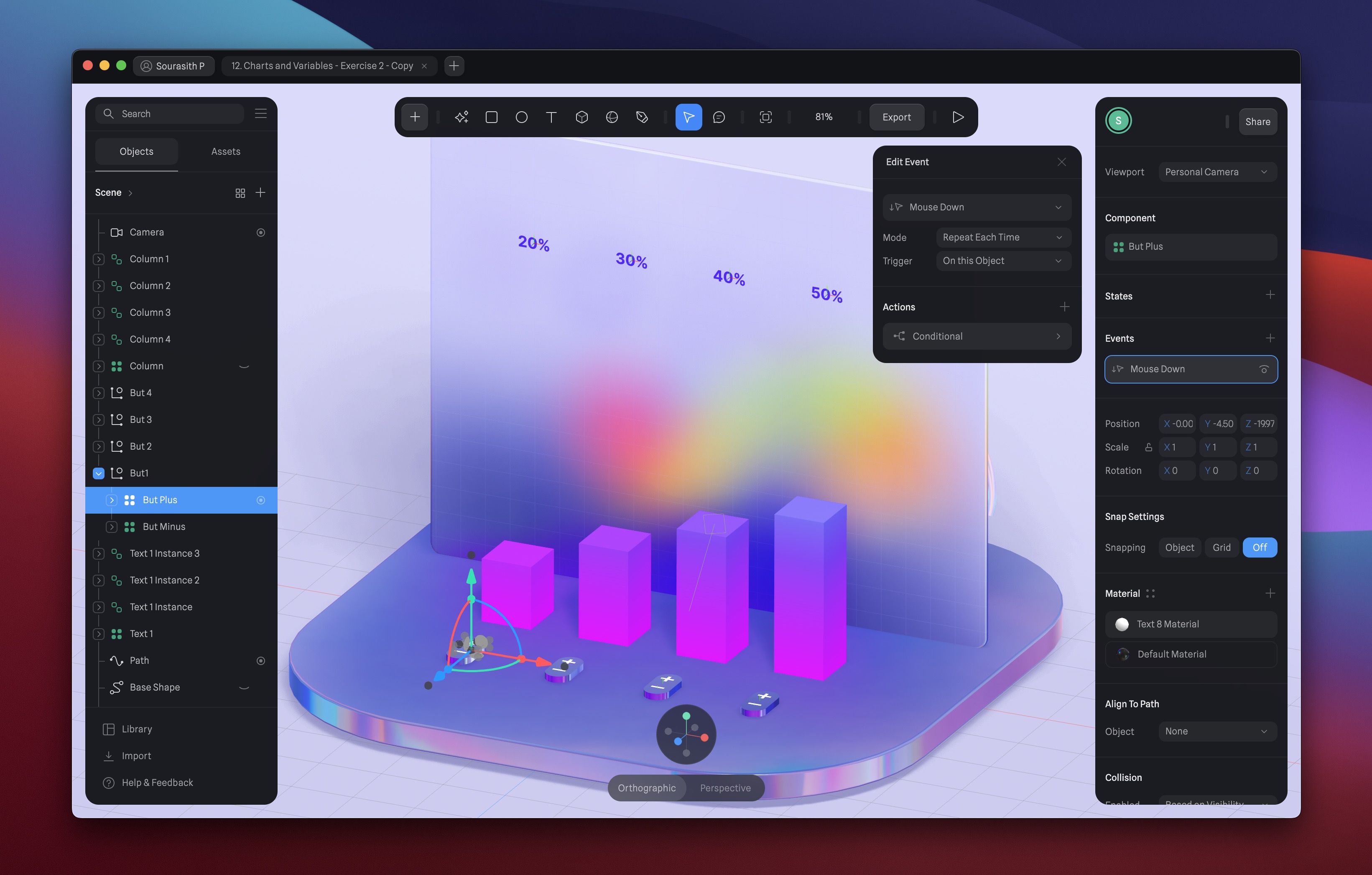 UI Charts and Variables - 3D UI Interactive Web Design with Spline ... UI Charts and Variables - 3D UI Interactive Web Design with Spline ...