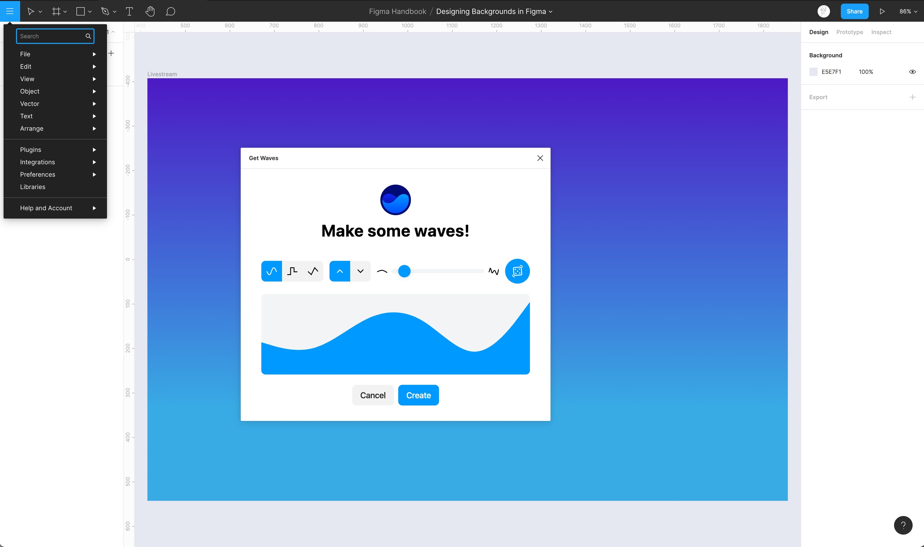 Creating Backgrounds - Figma Handbook - Design+Code