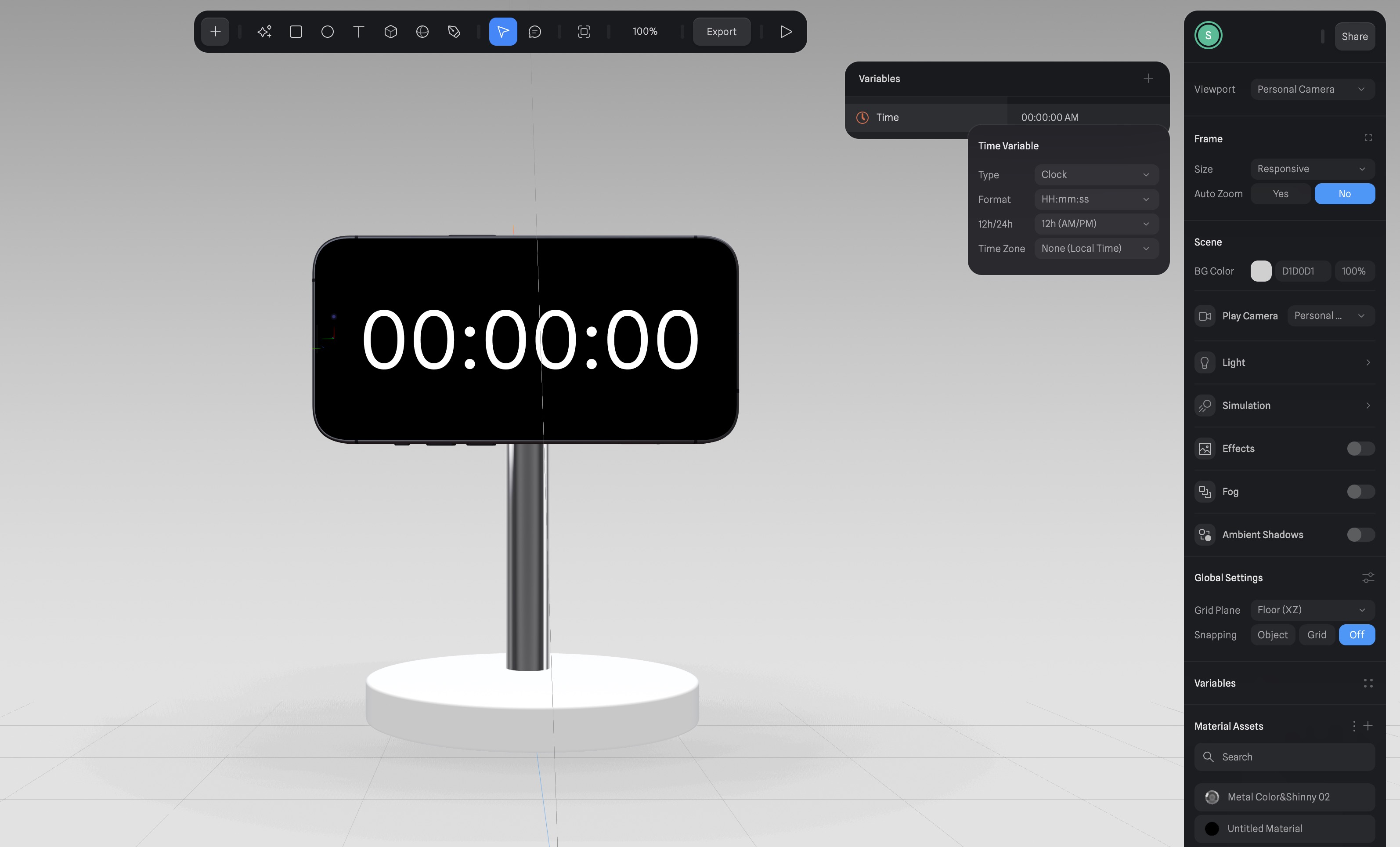 Ui Charts And Variables 3d Ui Interactive Web Design With Spline
