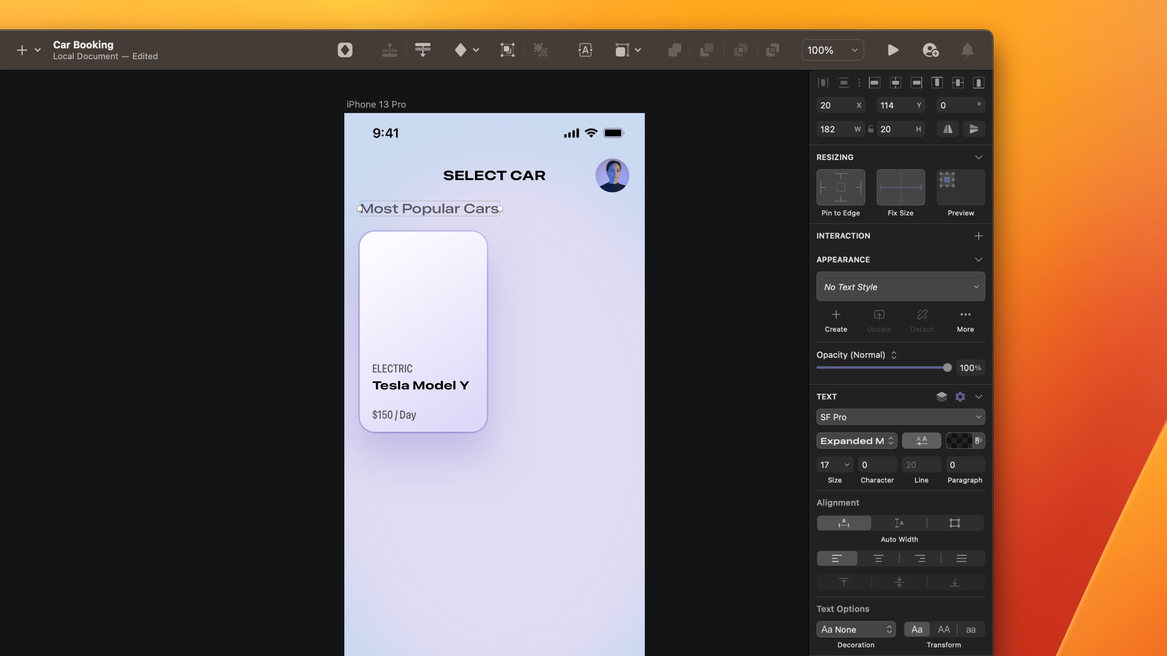 SF Width Styles - UI Design for iOS 16 in Sketch - Design+Code