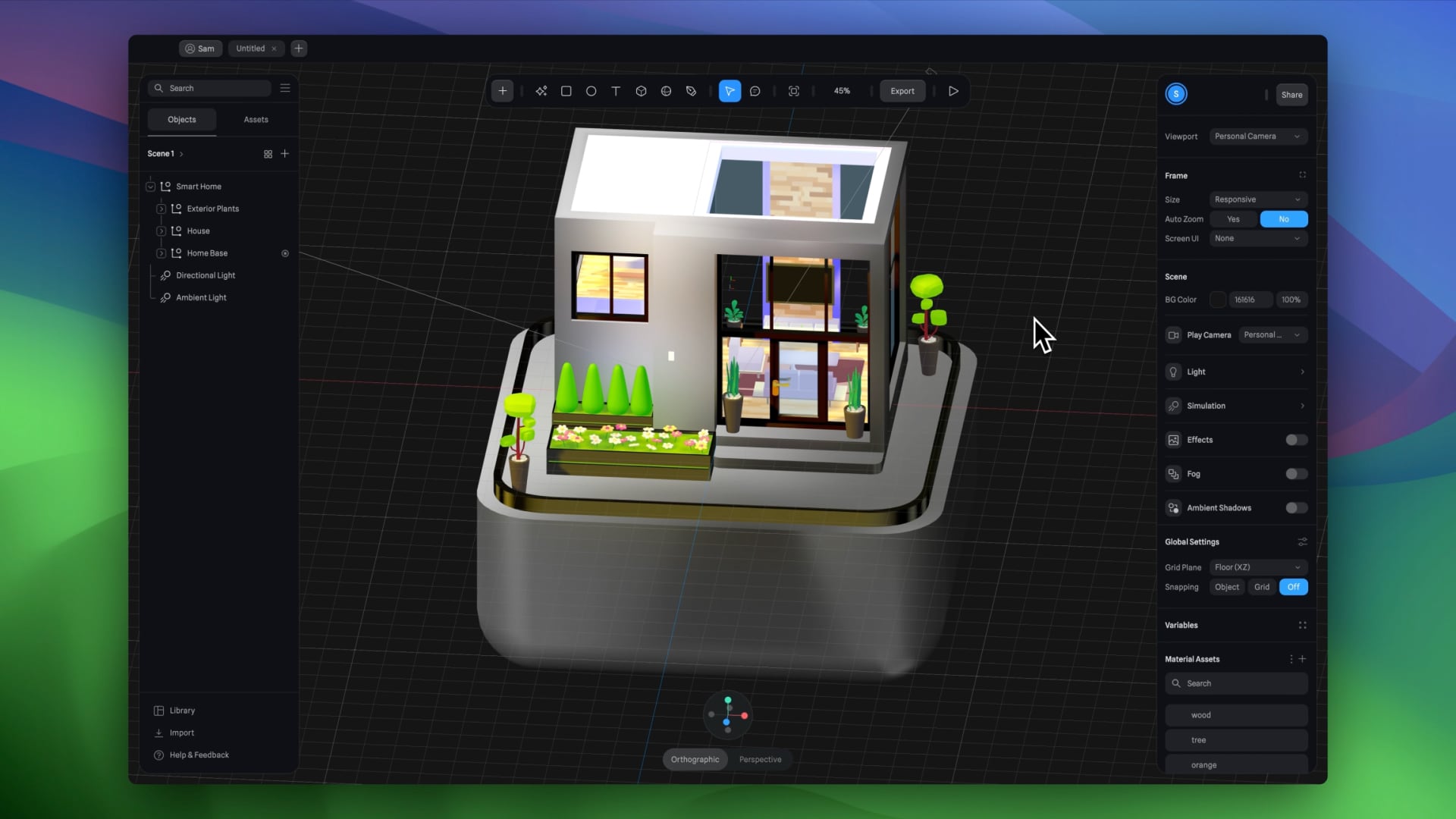 Materials, Lights and Effects - Create 3D UI for iOS and visionOS in Spline - Design+Code