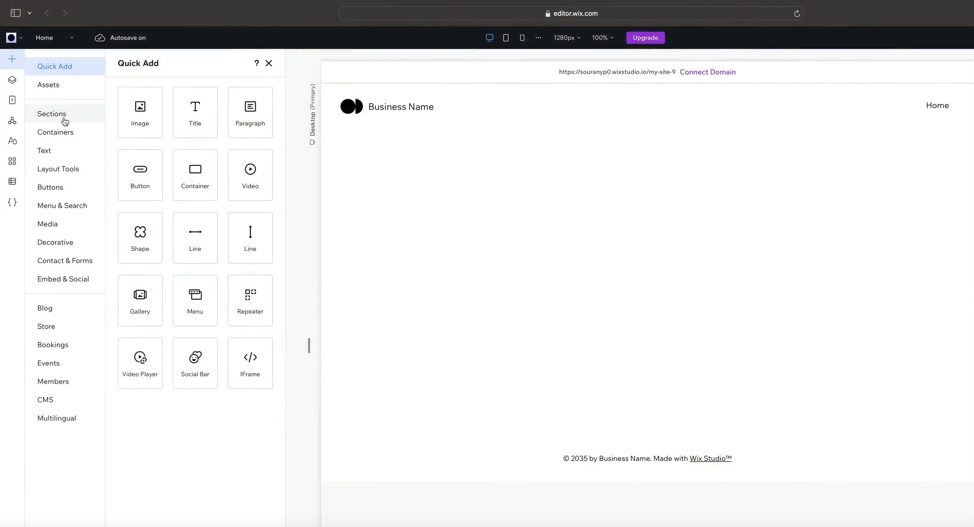 Wix Studio Editor - Build an Interactive Site with Wix Studio - Design+Code