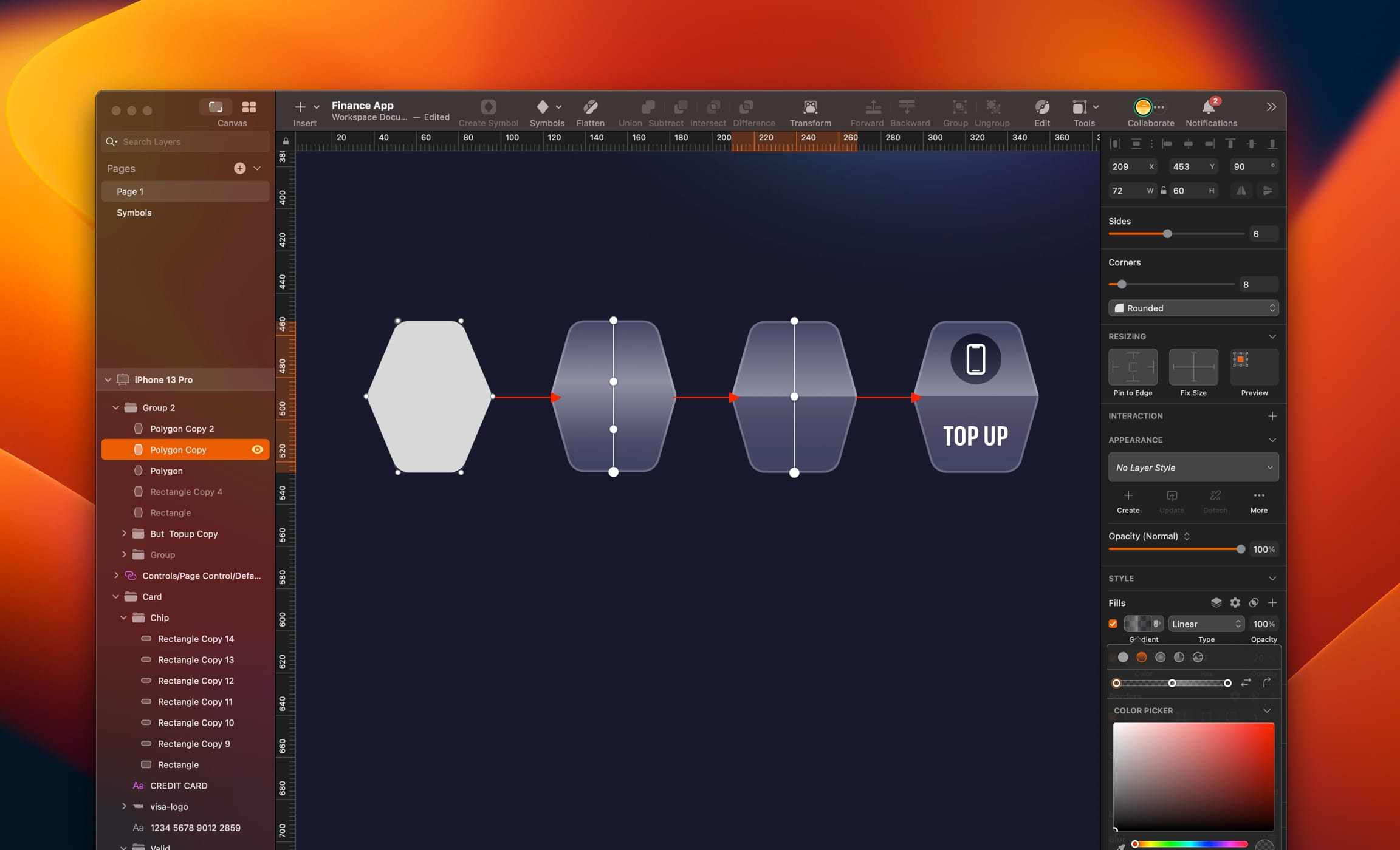 Colors and Gradients - UI Design for iOS 16 in Sketch - Design+Code