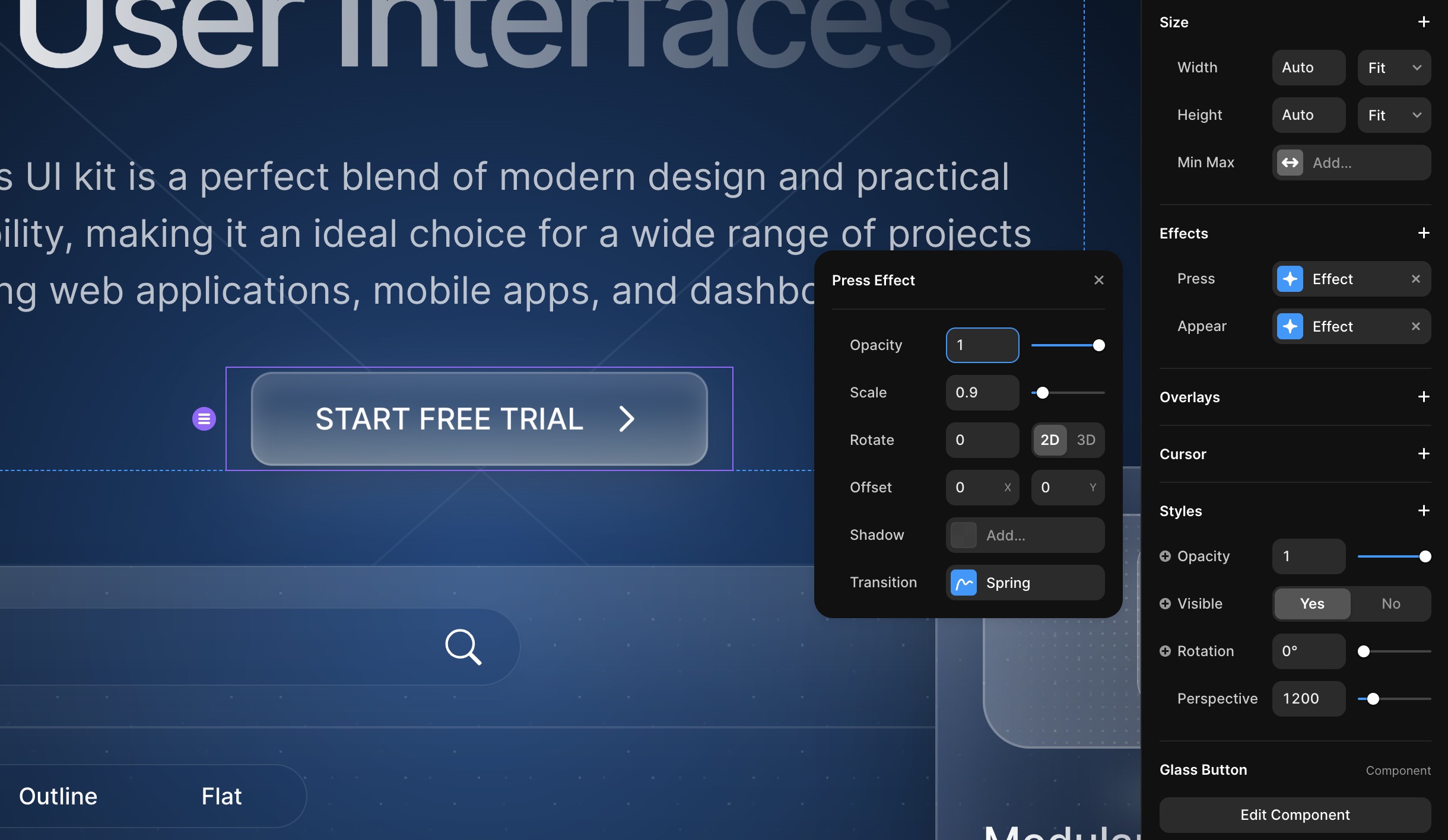 Appear, Hover, Press, Loop and Drag Effects - Master No-Code Web Design with Framer - Design+Code