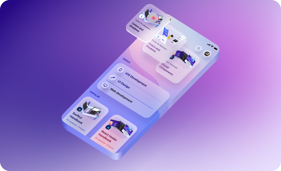 3D UI Perspective Design - Figma Handbook - Design+Code