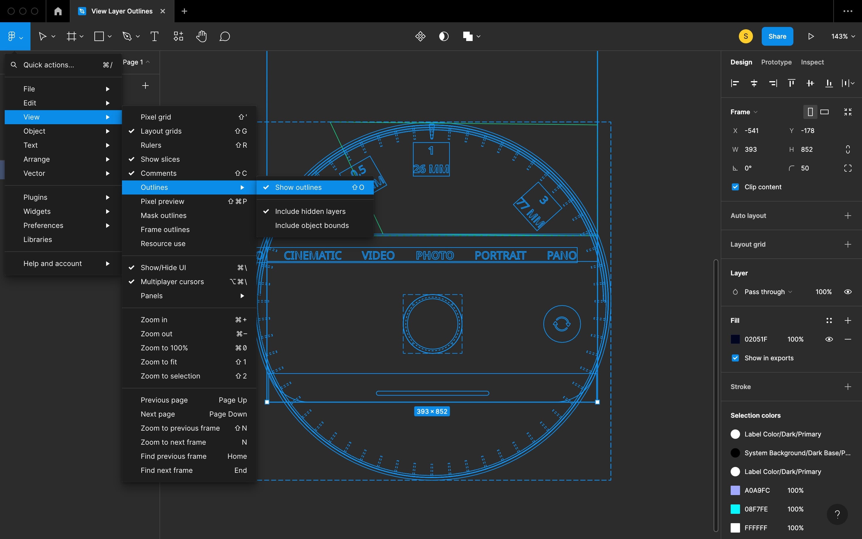 View Layer Outlines - Figma Handbook - Design+Code