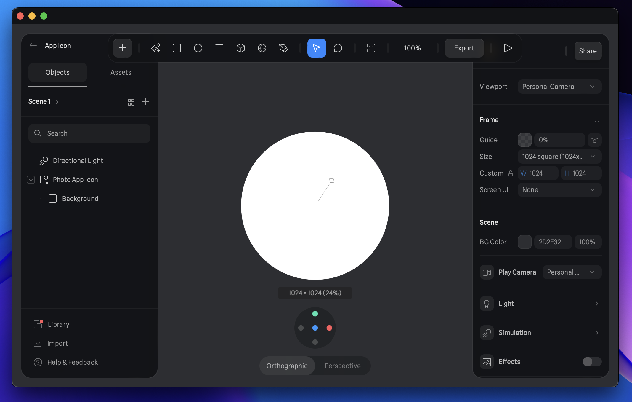 Create a visionOS App Icon - Create 3D UI for iOS and visionOS in Spline - Design+Code