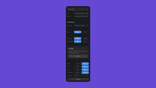 Url And Embed Create A 3d Site With Game Controls In Spline Design Code