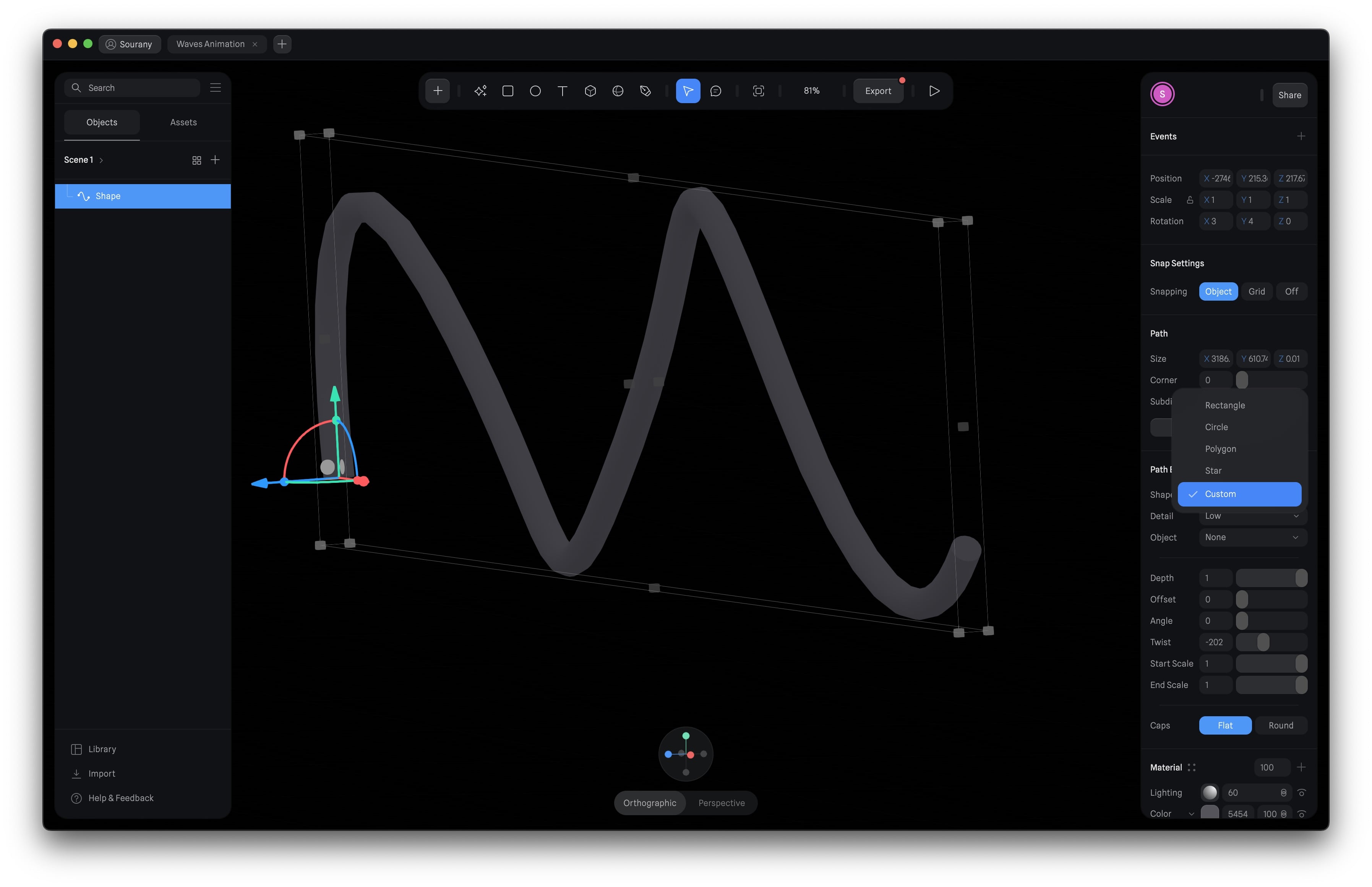 Waves Animation - 3D UI Interactive Web Design with Spline - Design+Code