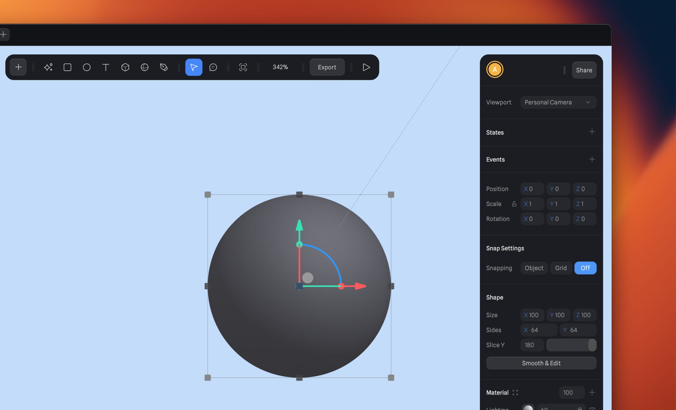 Weather Icon and Sculpting - 3D UI Interactive Web Design with Spline - Design+Code