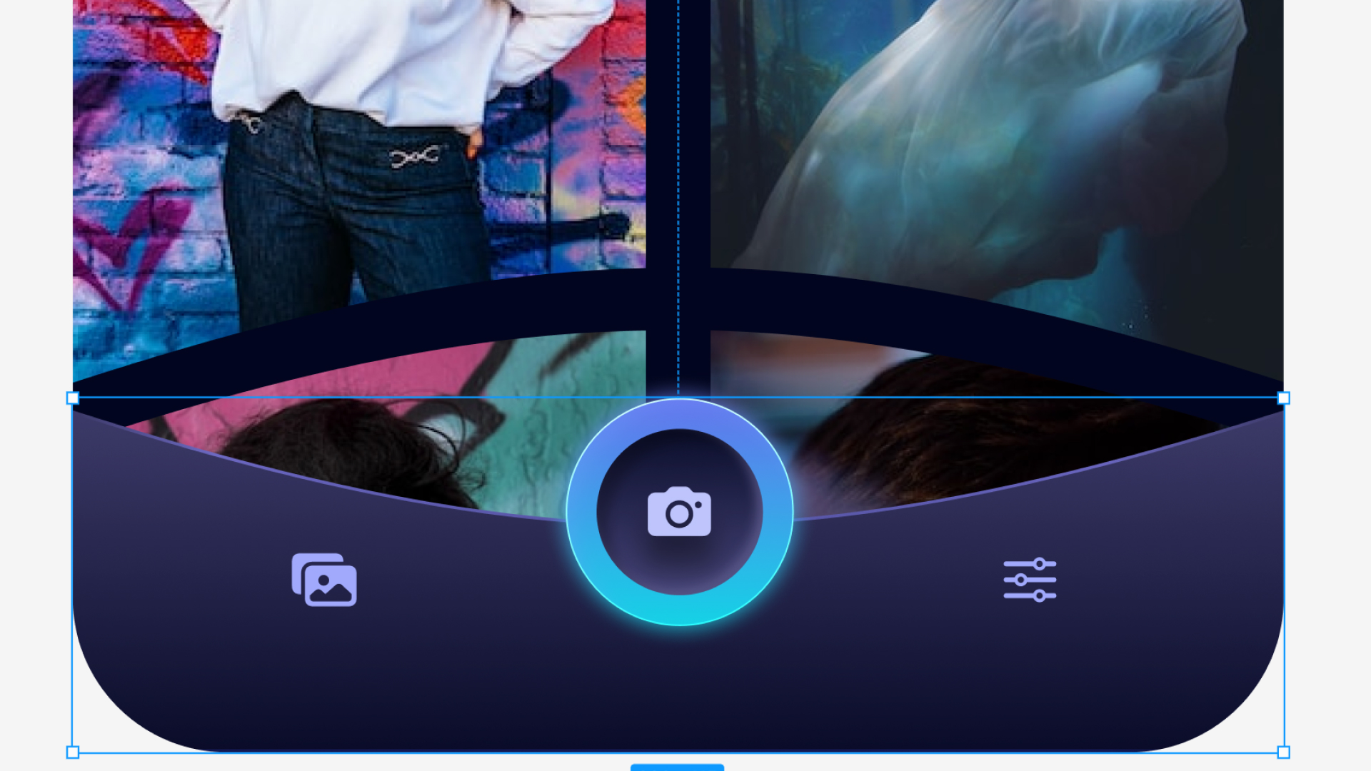 Homepage Screen - UI Design a Camera App in Figma - Design+Code
