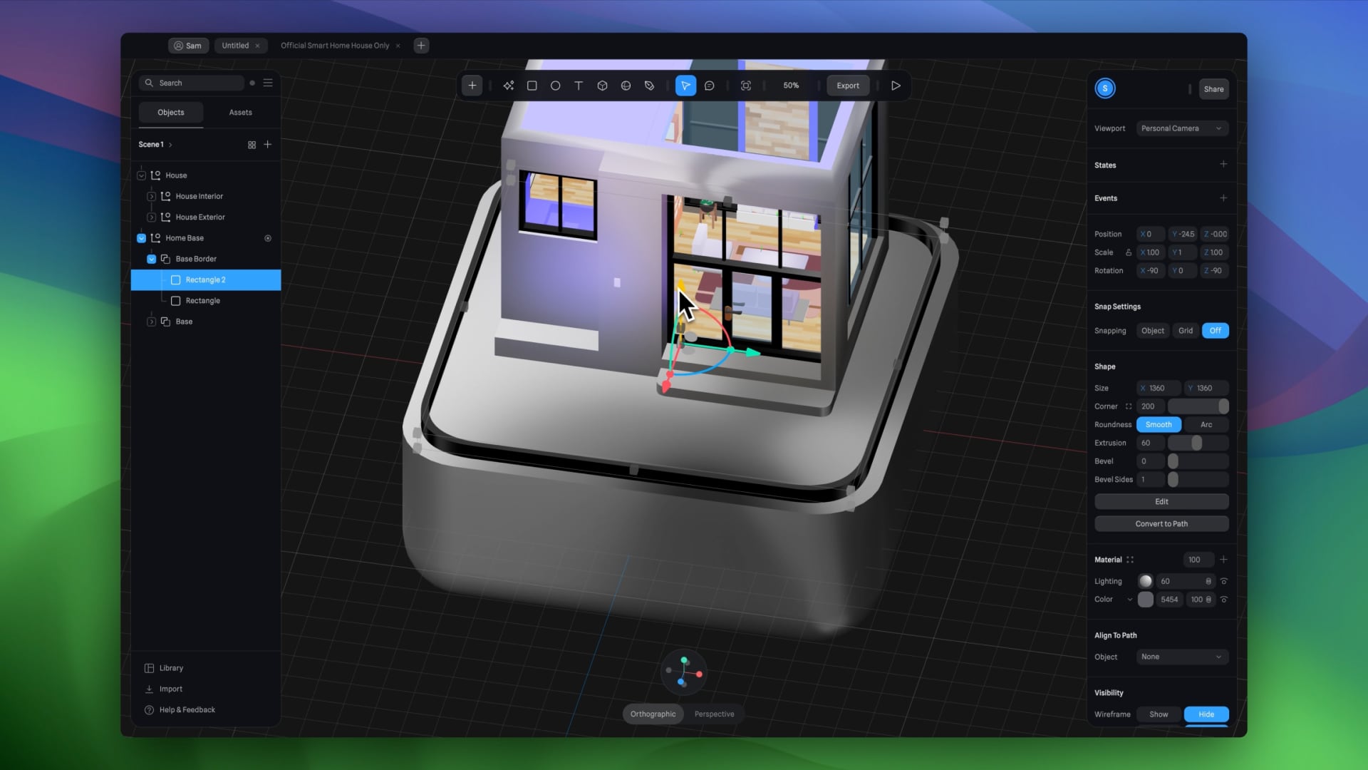 Materials, Lights and Effects - Create 3D UI for iOS and visionOS in Spline - Design+Code