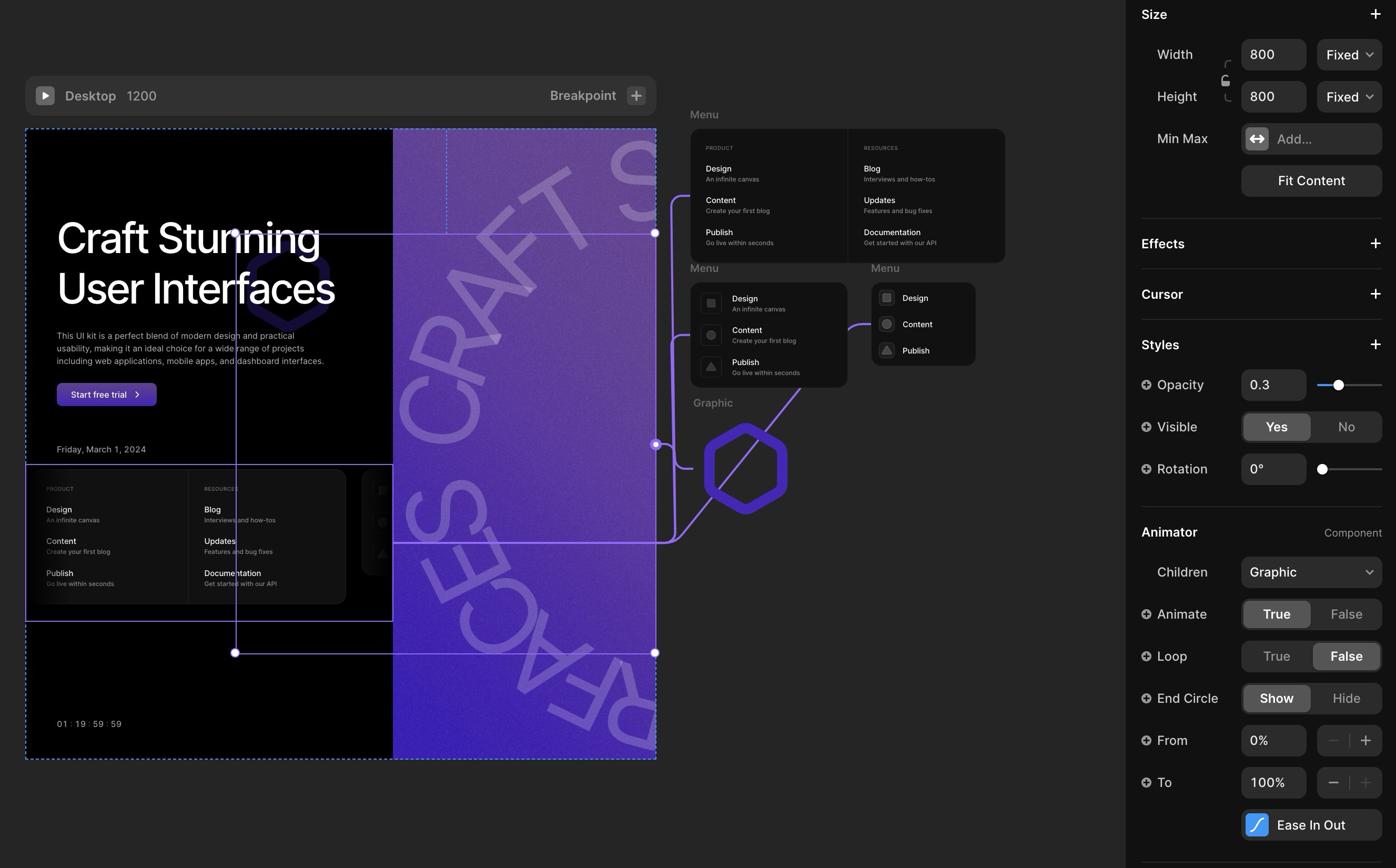 Text and Vector Animations - Master No-Code Web Design with Framer - Design+Code