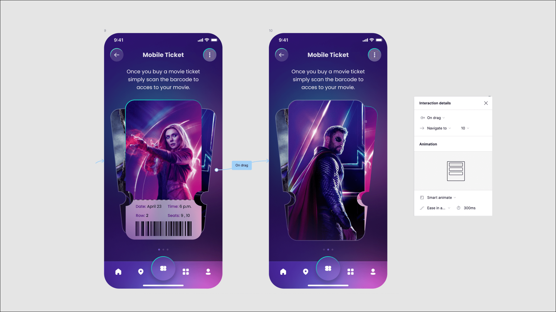 The basics of prototyping - Prototyping in Figma - Design+Code