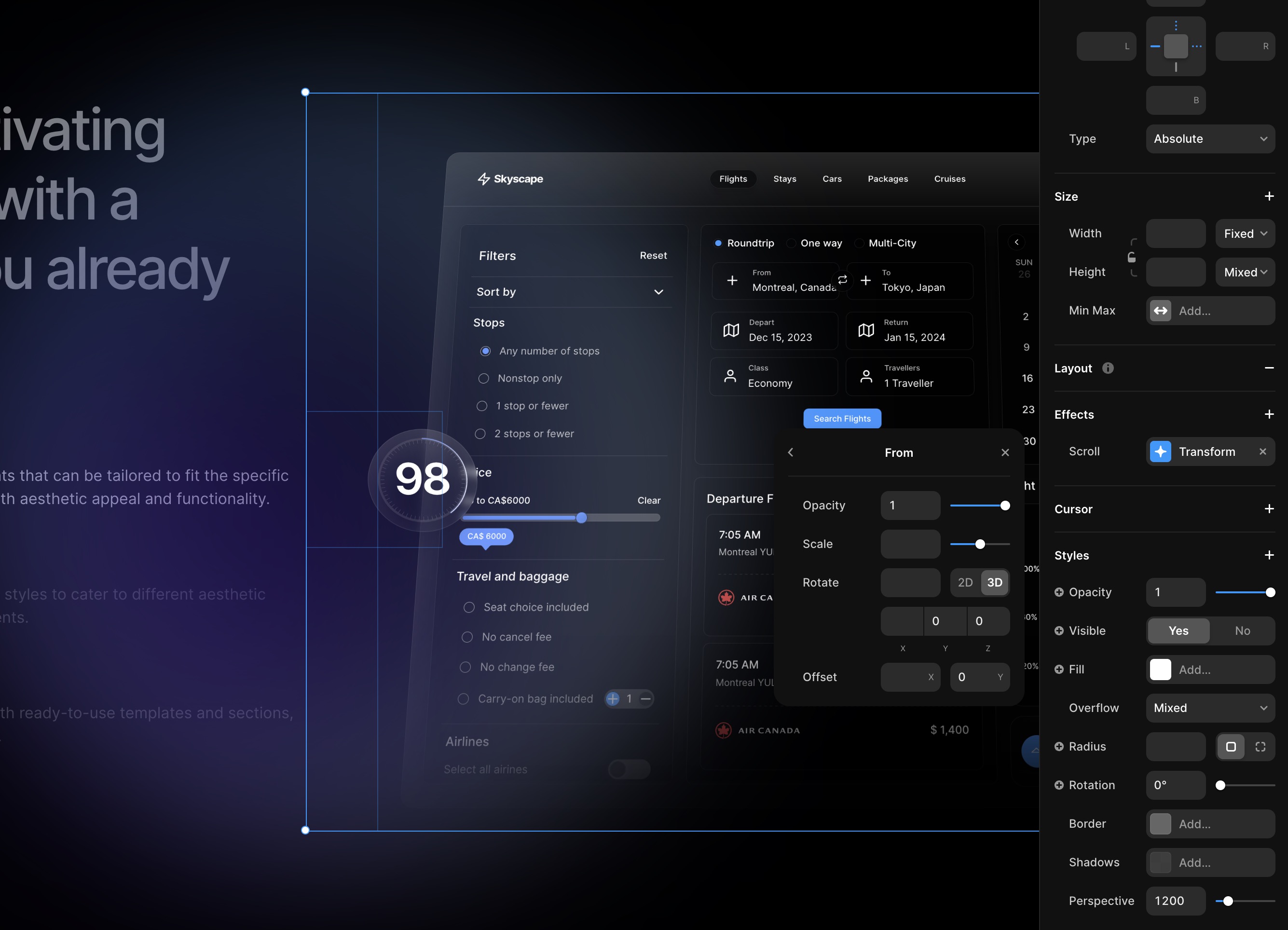 Scroll Speed and Transform in Framer - Master No-Code Web Design with Framer - Design+Code
