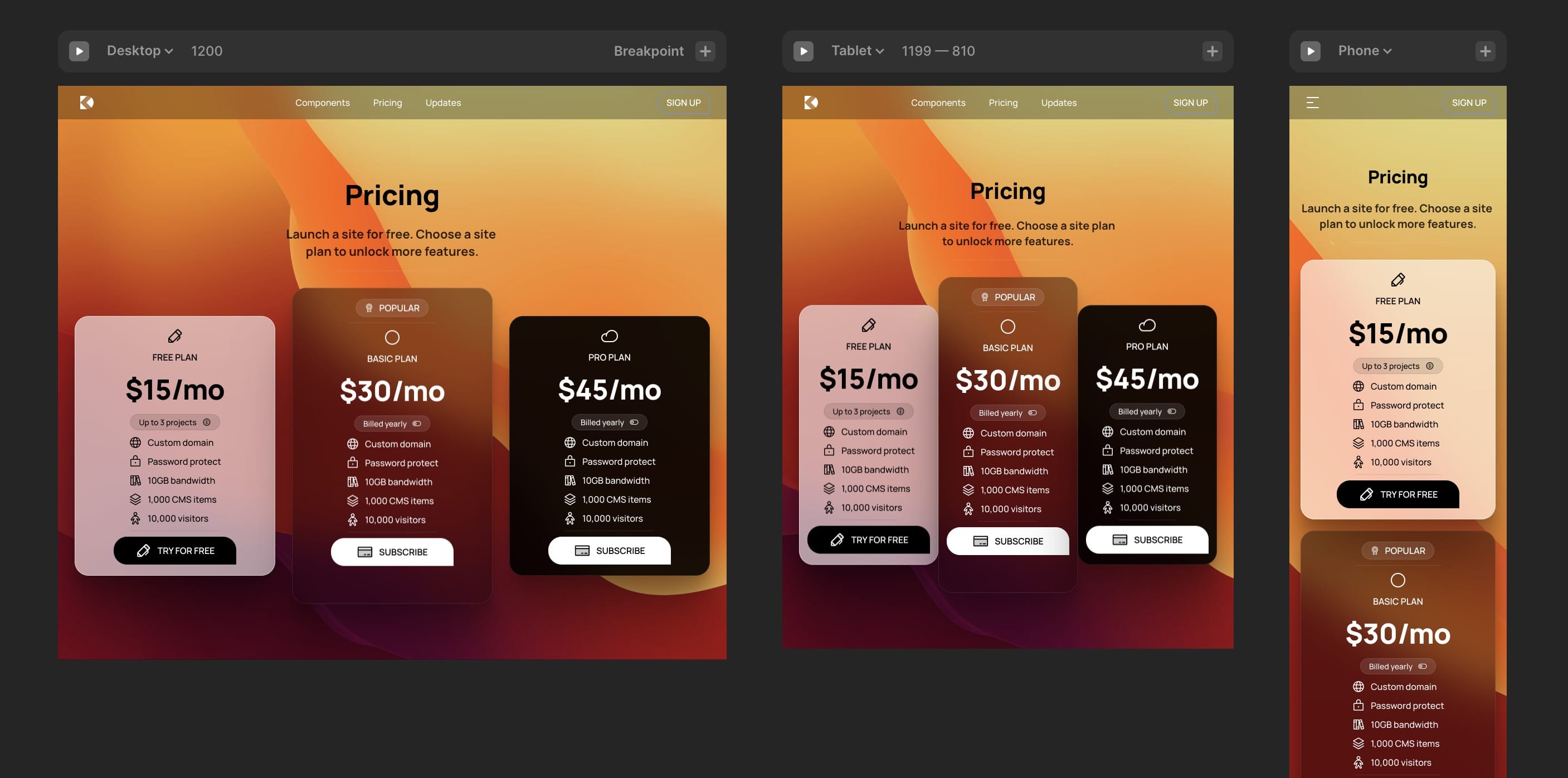 Pages and Breakpoints - Build a 3D Site Without Code with Framer - Design+Code