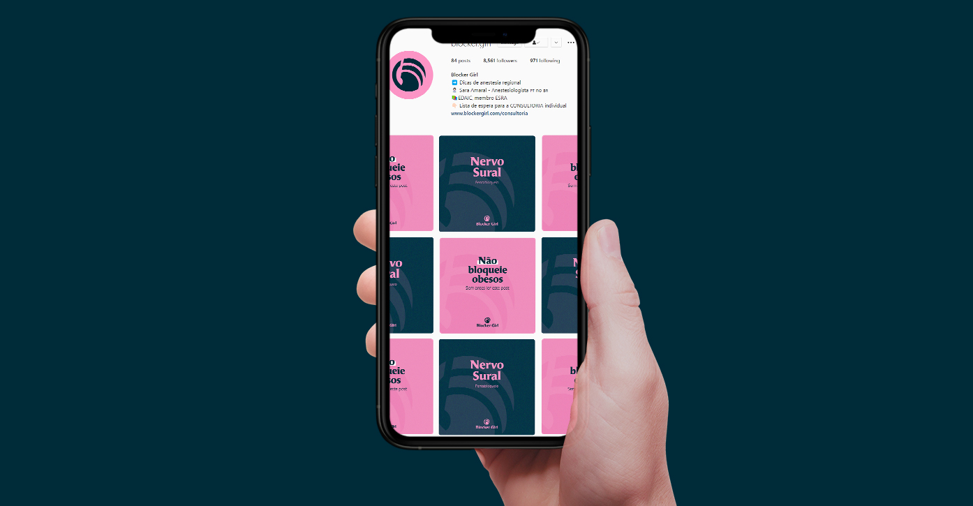 Projeto de Identidade Visual Blocker Girl | Pri Bellafronte