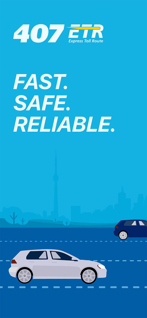 Get the app that keeps you moving! | 407 ETR, Express Toll Route