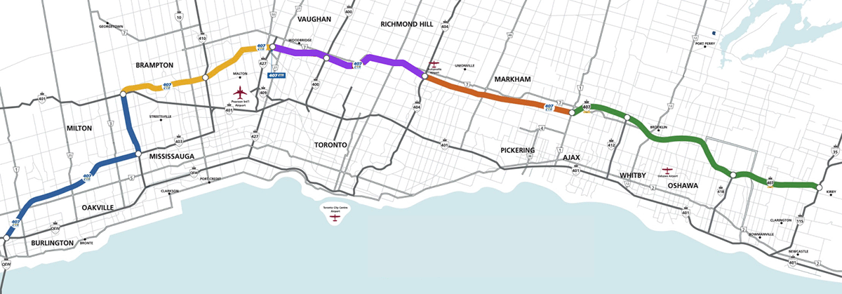 Rates & Fees: Light Vehicles | 407 ETR, Express Toll Route