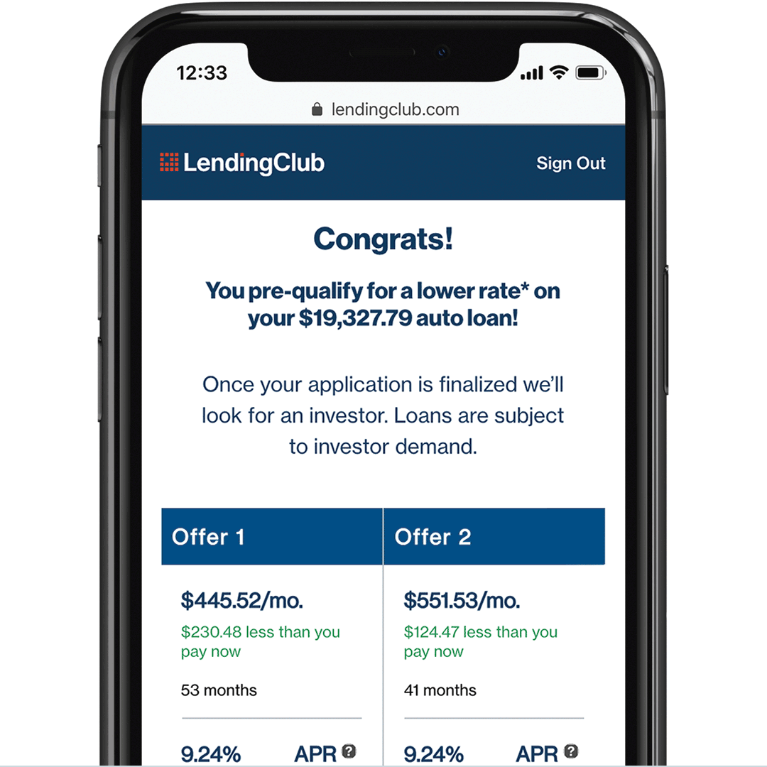Auto Loan Refinancing | Refinance Your Car Loan With LendingClub