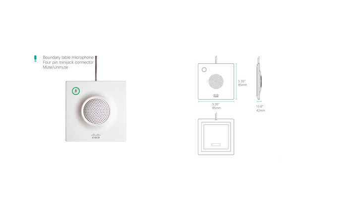 Cisco Project Workplace | Webex Mic 20 Table Microphones