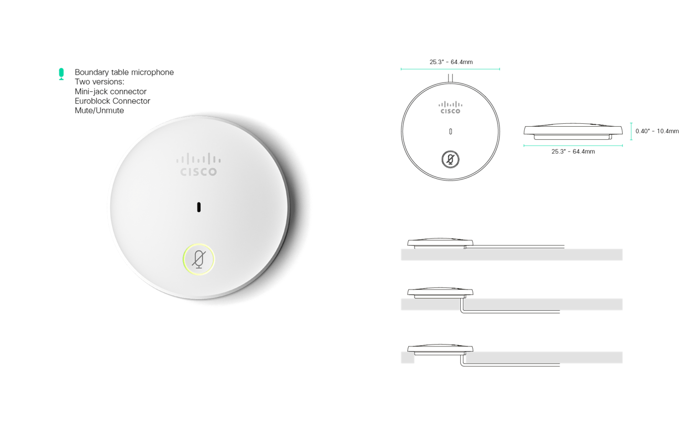 Cisco Project Workplace | Webex Table Microphone