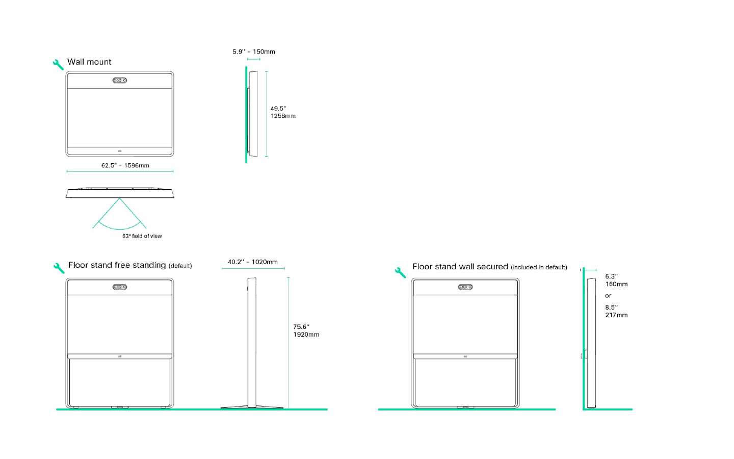 Cisco Project Workplace | Webex Room 70 Single G2