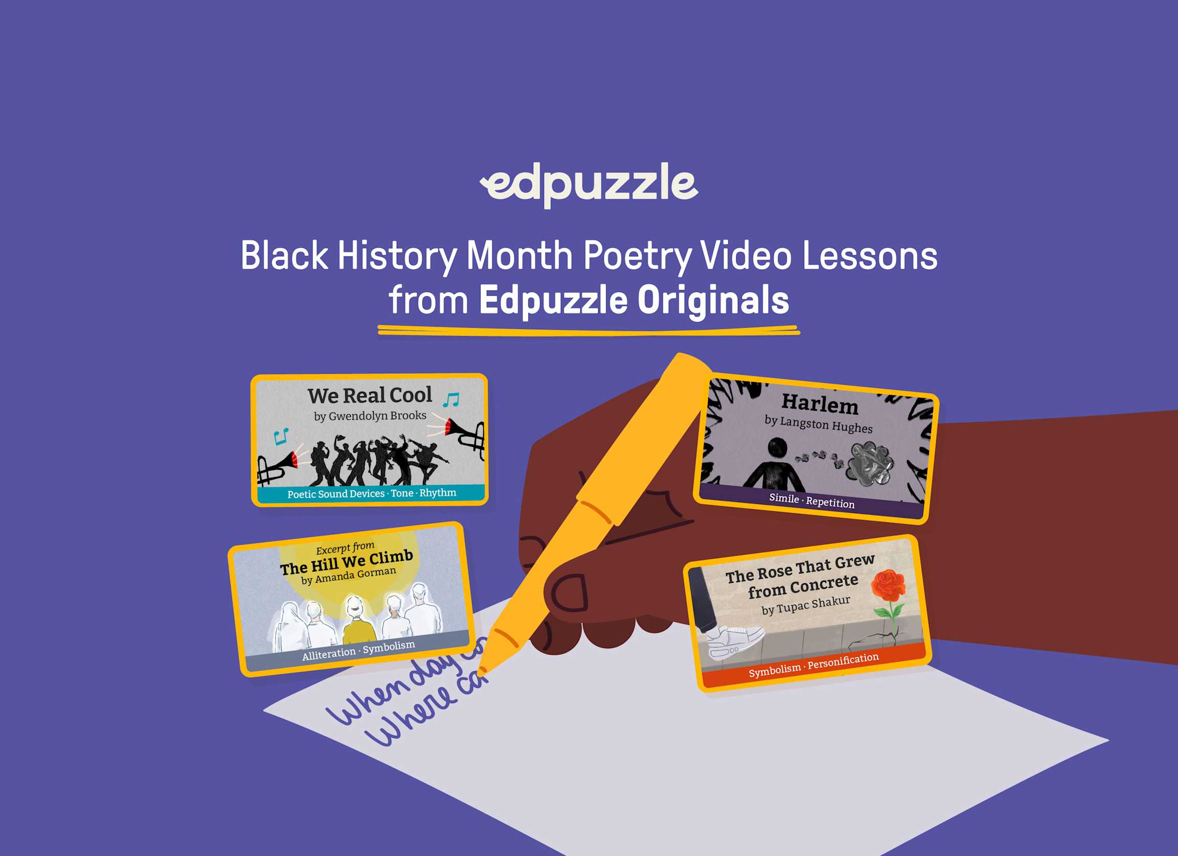 Poetry Video Lessons to Celebrate Black History Month | Edpuzzle Blog