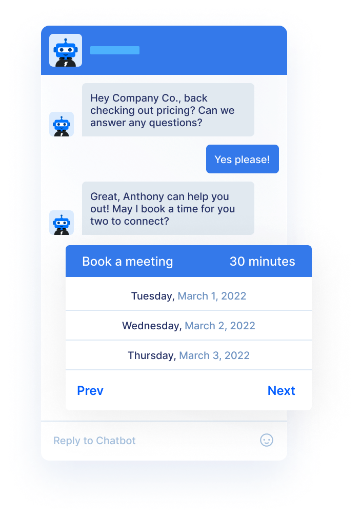 Conversational Marketing Solution with Targeted Chatbot | Clearbit