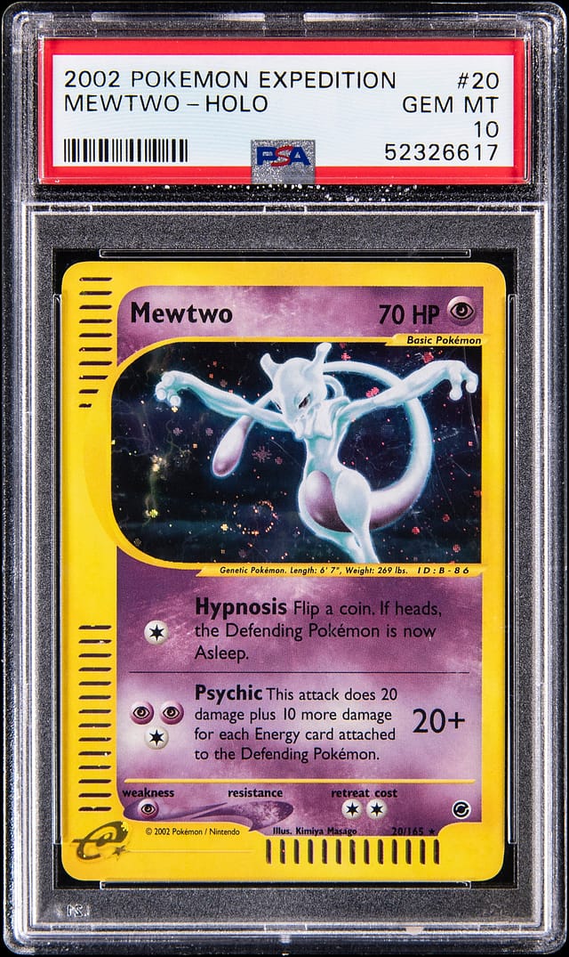 2002 Expedition Mewtwo PSA 10 Sells for $37,820 | figoca
