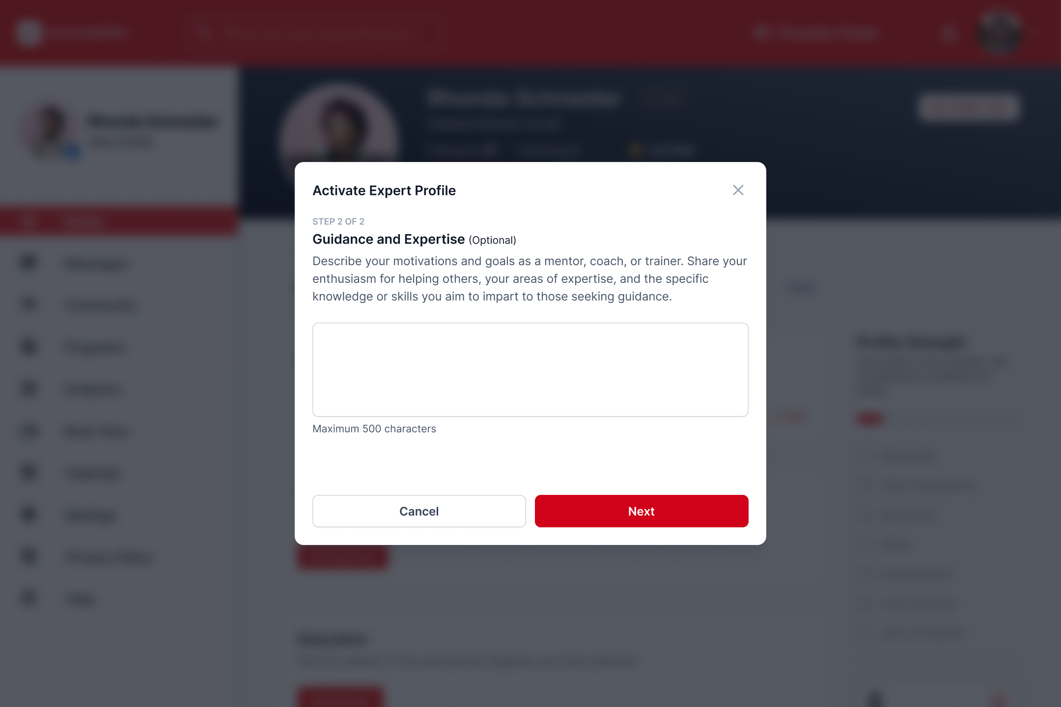 Dual Roles - How to Activate Expert Profile as a Member