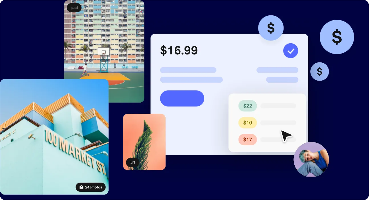 Sell files get paid | WeTransfer