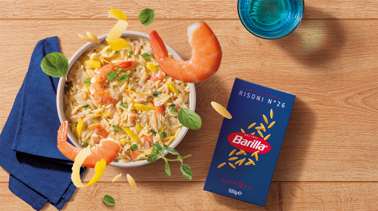 Risoni au citron et aux crevettes | Barilla